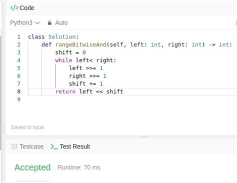 leetcode challenge crack code on bitwise and of numbers sachal