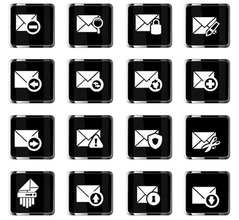 Premium Vector Mail And Envelope Icon Set For Web Sites And User Interface