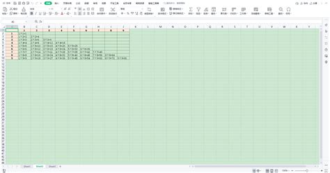 用excel制作九九乘法表 Excel乘法表怎么做 正数办公
