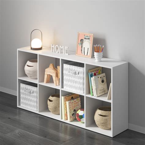 Полиця Vays для книг стелаж на 8 комірок M 10 Білий купити онлайн на Rozetka