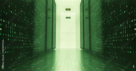 Server Racks In A Modern Data Center Computer Racks All Around Technology Related 4k Cg Render