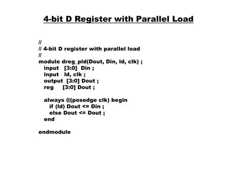 Ppt Verilog Modules For Common Digital Functions Powerpoint