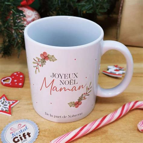 Mug Joyeux Noël Maman personnalisé Cadeau Noël