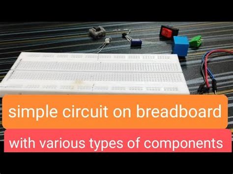 simple circuit on breadboard | how to place components on breadboard | breadboard tutorial part ...
