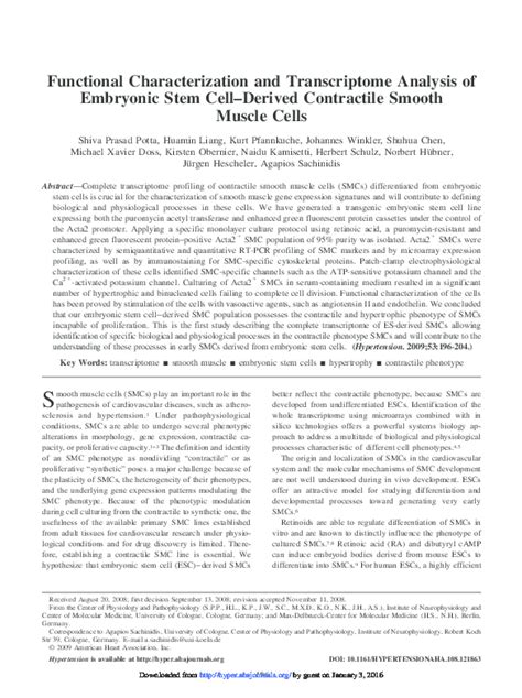 Pdf Functional Characterization And Transcriptome Analysis Of