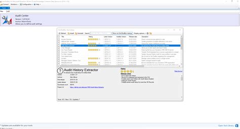 I Dont See Audit History Extractor Inside Plugins Tab Of Lastest