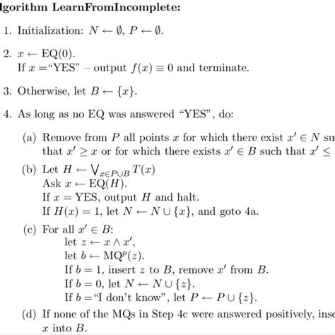 Learnfromincomplete An Algorithm For Learning Monotone Dnf Download