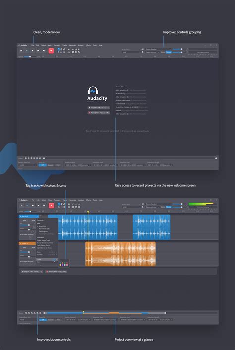 Audacity Redesign Behance