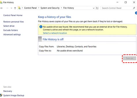 7 Reasons Solutions Cannot Turn On File History Windows 10