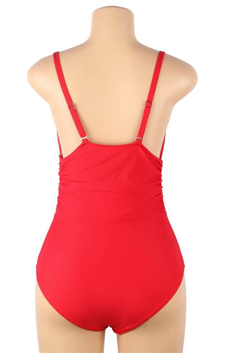 Yesx Yx967 One Piece Swimsuit Red My Knickers