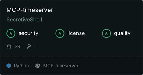 Github Secretiveshellmcp Timeserver A Simple Mcp Server That Exposes Datetime Information To
