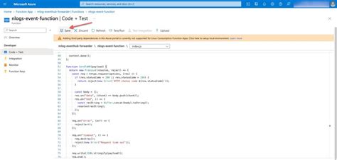 Forwarding Azure Application Logs New Relic