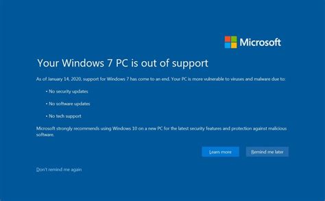 Windows 10 Upgrade Warning Starts Showing On Windows 7