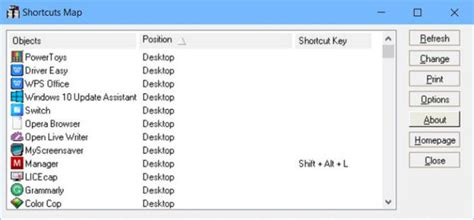 how to check and manage all active windows hotkeys