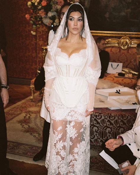 Kourtney Kardashian Reveals Nsfw Inspiration Behind Wedding Dress
