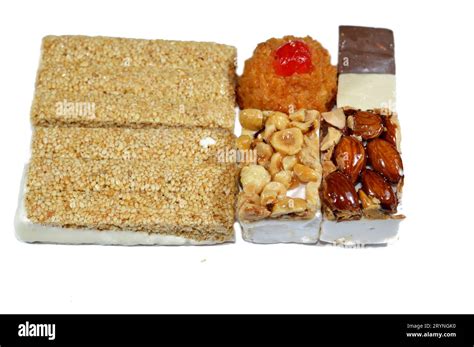 Collection Of Eastern Candy Shakalama Coconut Macaroons With Cherry Noga With Hazelnuts And