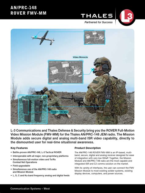 An Prc 148 Rover Fmv Mm Web Pdf Radio Hertz