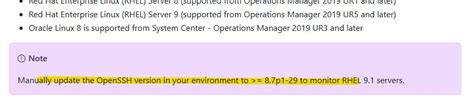 Scom 2019 Ur5 To Monitor Redhat 91 Issue Microsoft Qanda