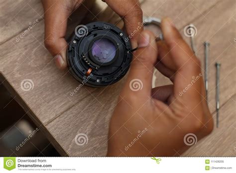Fix Camera Lens Version 4 Stock Image Image Of Check 111426205