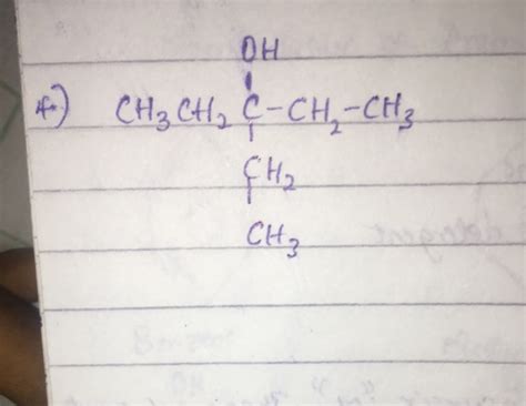 Given Structure Oh Ch3ch2 C Ch2 Ch3 Ch2
