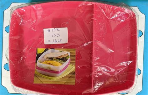 Tupperware Divided Lunch Box 650ml Furniture And Home Living