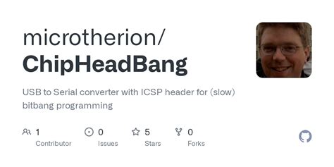 GitHub Microtherion ChipHeadBang USB To Serial Converter With ICSP Header For Slow Bitbang