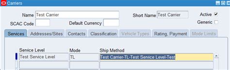 Defining Shipping Method In Oracle Learn Oracle