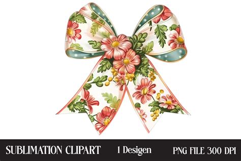 Watercolor Spring Bow Clipart Graphic By Creative Design House · Creative Fabrica