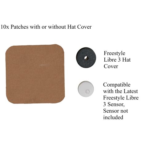 Buy Freestyle Libre 3 Compatible Sensor Protector Patches X10 And Sensor Hat Cover Online At