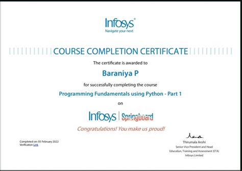 Pythonprogramming Infosysspringboard Codingjourney Careerdevelopment Baraniya P