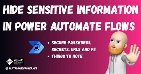 Hide Sensitive Information In Power Automate Flows Platforms Of Power