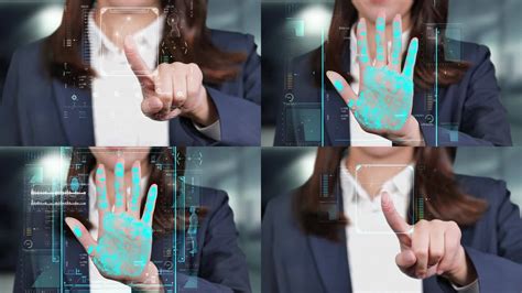 安全信息识别系统指纹识别扫描掌纹扫描识别ae模板下载