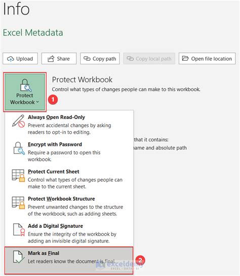 Guite To Excel Metadata View Modify And Remove ExcelDemy
