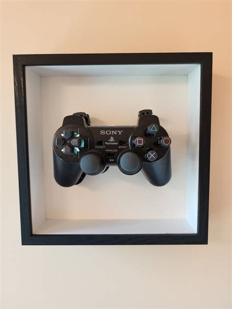 Exploded View Playstation 2 Controller With Frame Disassemble Art Controller Frame Wall Art