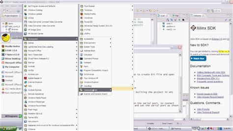 Hello World On Microblaze Using Spartan 3e Starter Board Xilinx Xps