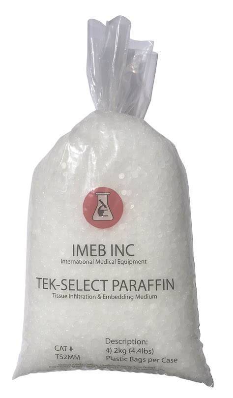 Tek Select Embedding Paraffin Bags Per Case IMEB Inc