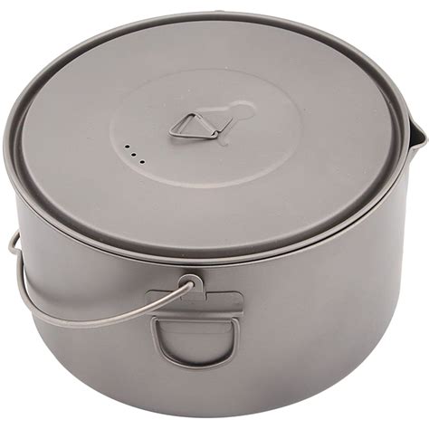Toaks Titanium 2000ml Outdoor Camping Cook Pot With Bail Handle Pot