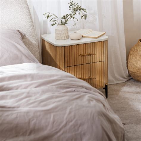 Java 2 Drawer Bedside Table Arighi Bianchi