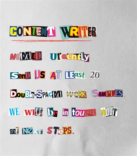 Ransom Note Examples