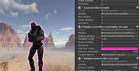 Unity Shader Command Buffer的使用（景深与描边效果重置版）commandbuffer