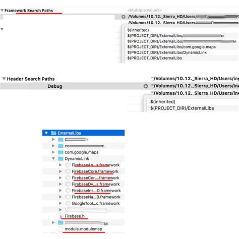 Swift Using Firebase Framework Within Cocoa Touch Framework Stack