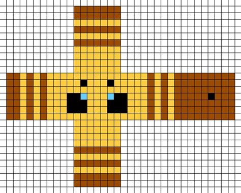 Tiny Minecraft Bee Click To Get Crochet Pattern In 2025 Minecraft Pixel Art Pixel Art Fun