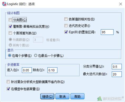 二分类logistic回归分析binomial Logistic Regression Analysis——spss软件实现 梦特医数通