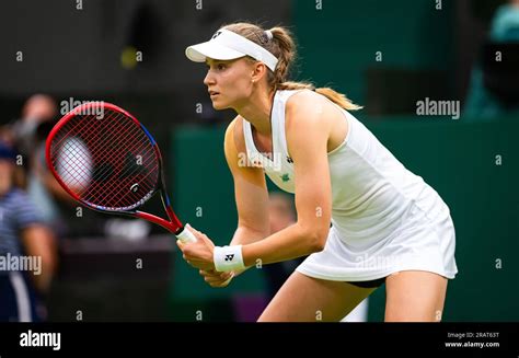 Elena Rybakina Of Kazakhstan In Action During The First Round Of The