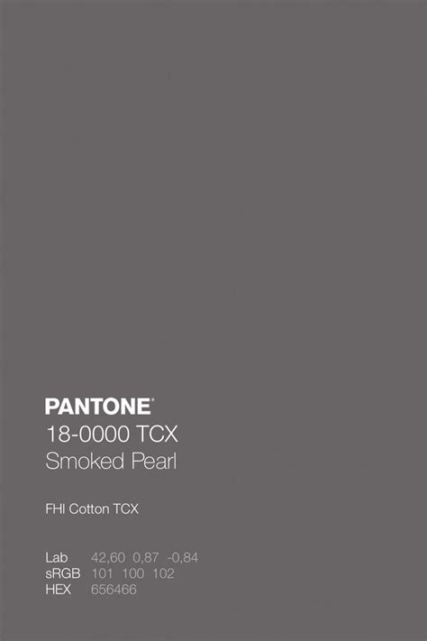 Pantone 18 0000 Tcx Smoked Pearl Color Code Lab Srgb Hex Pantone Colour Palettes Color