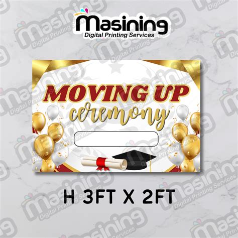 Classroom Recognition Moving Up Tarpaulin 3ft X 2ft Shopee Philippines