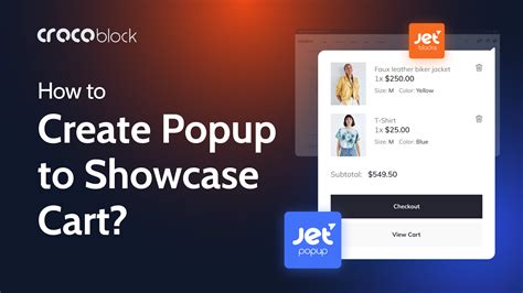 Create Woocommerce Popup To Showcase Cart Crocoblock