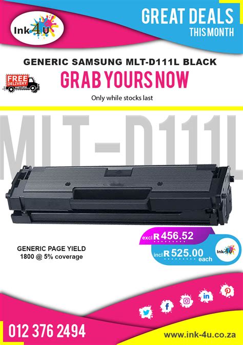 Generic Samsung MLT-D111L Black