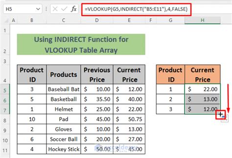 How To Use VLOOKUP Table Array Based On Cell Value In Excel