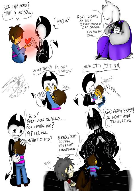 Undertale X Batim 4 Doddles Crossover By Skullgirl 2000 Bendy And